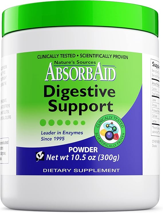 Amazon.com: AbsorbAid Digestive Enzymes 300 Grams, Proven to Increase ...
