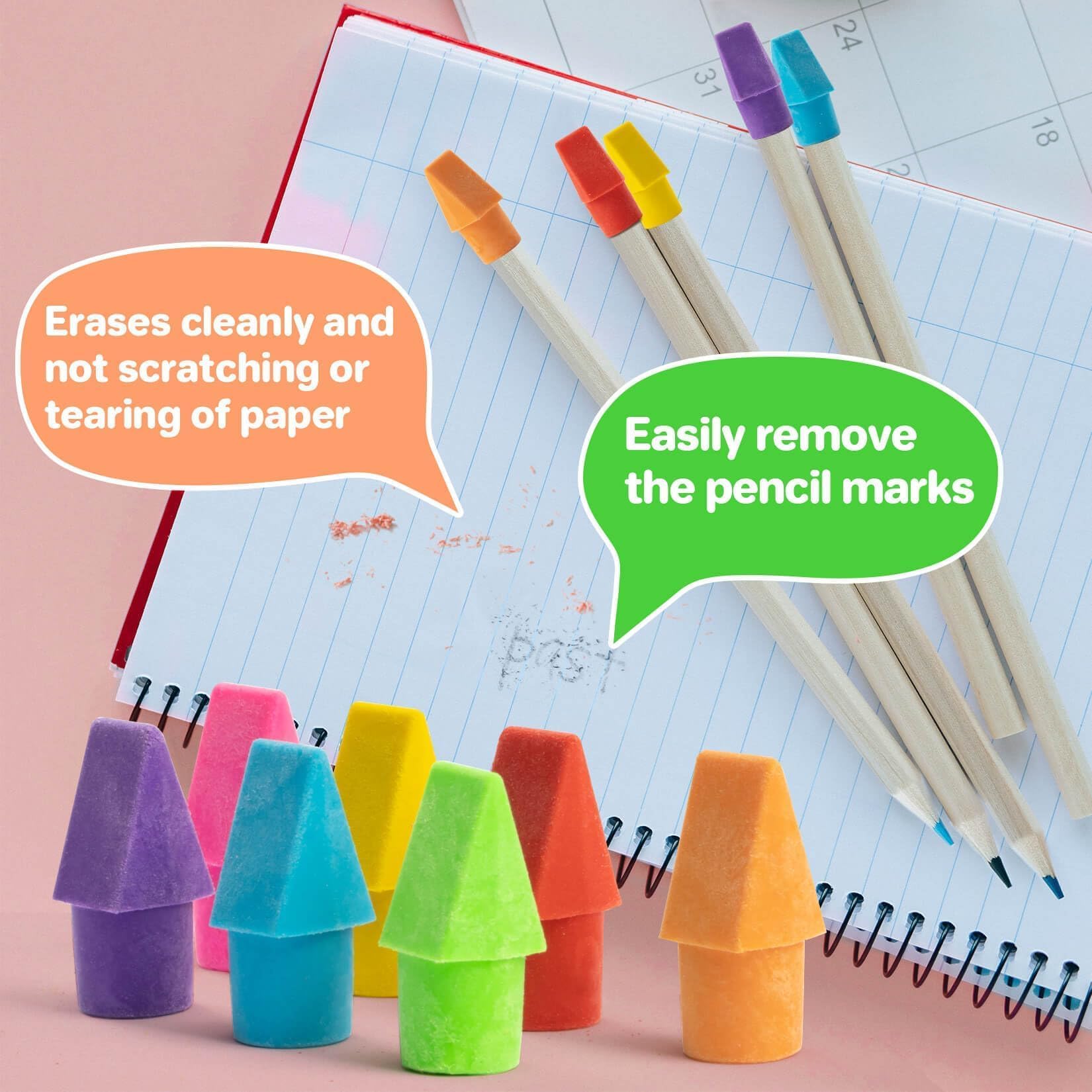 Snapklik.com : Sukh Cap Erasers For Pencils Pulk - Pencil Top Erasers ...
