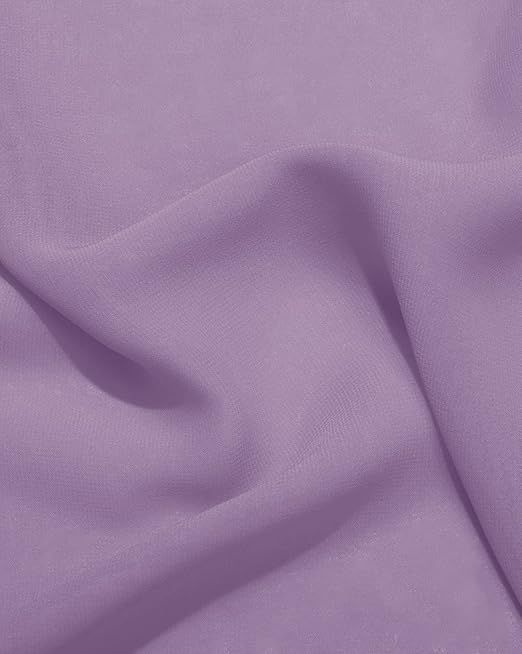 Amazon.com: Light Purple 5 Yards Sheer Fabric Chiffon Fabric by The ...