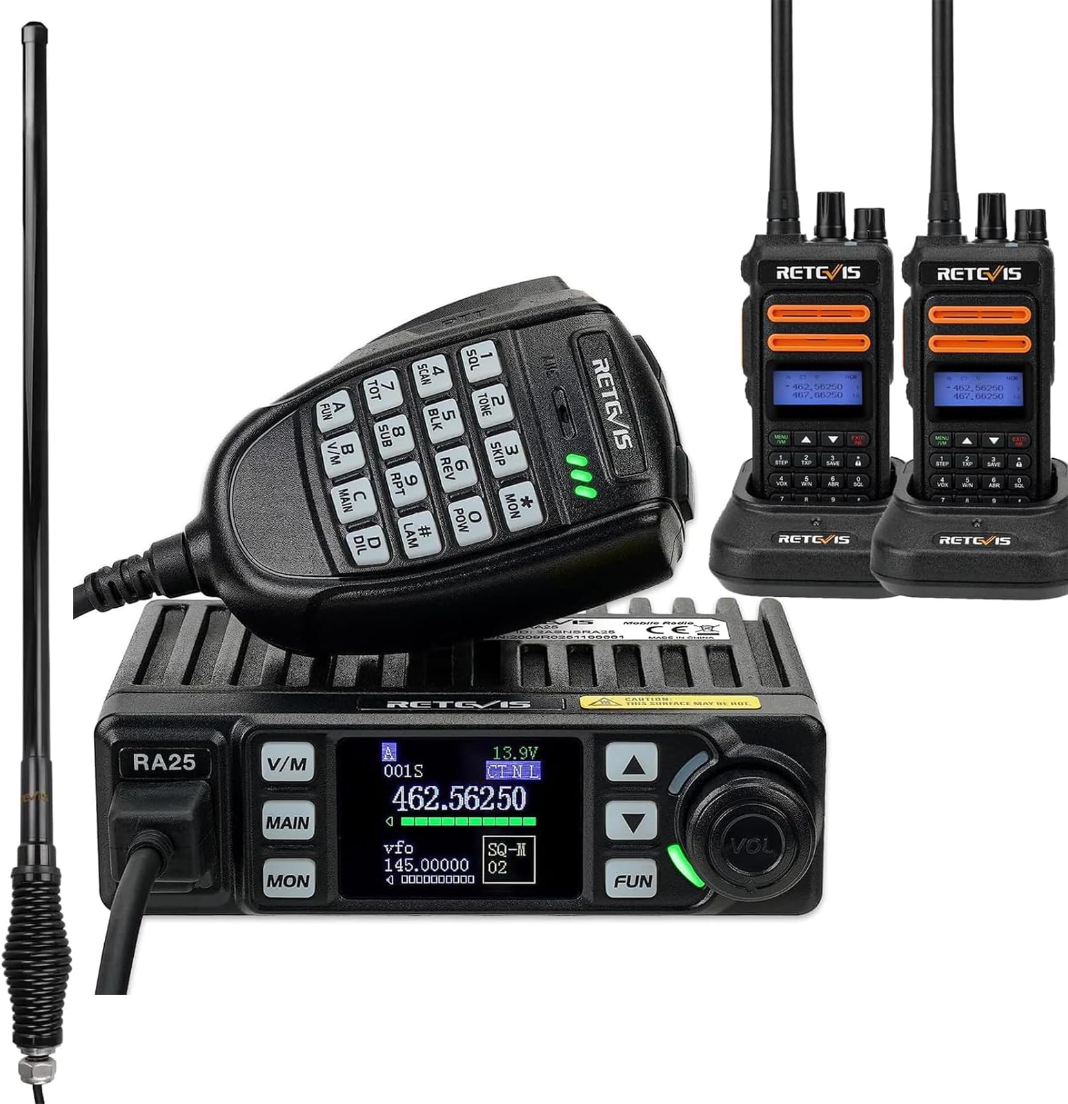 Amazon.com: Retevis GMRS Radio Kit - Bundle with GMRS Antenna, Mobile ...