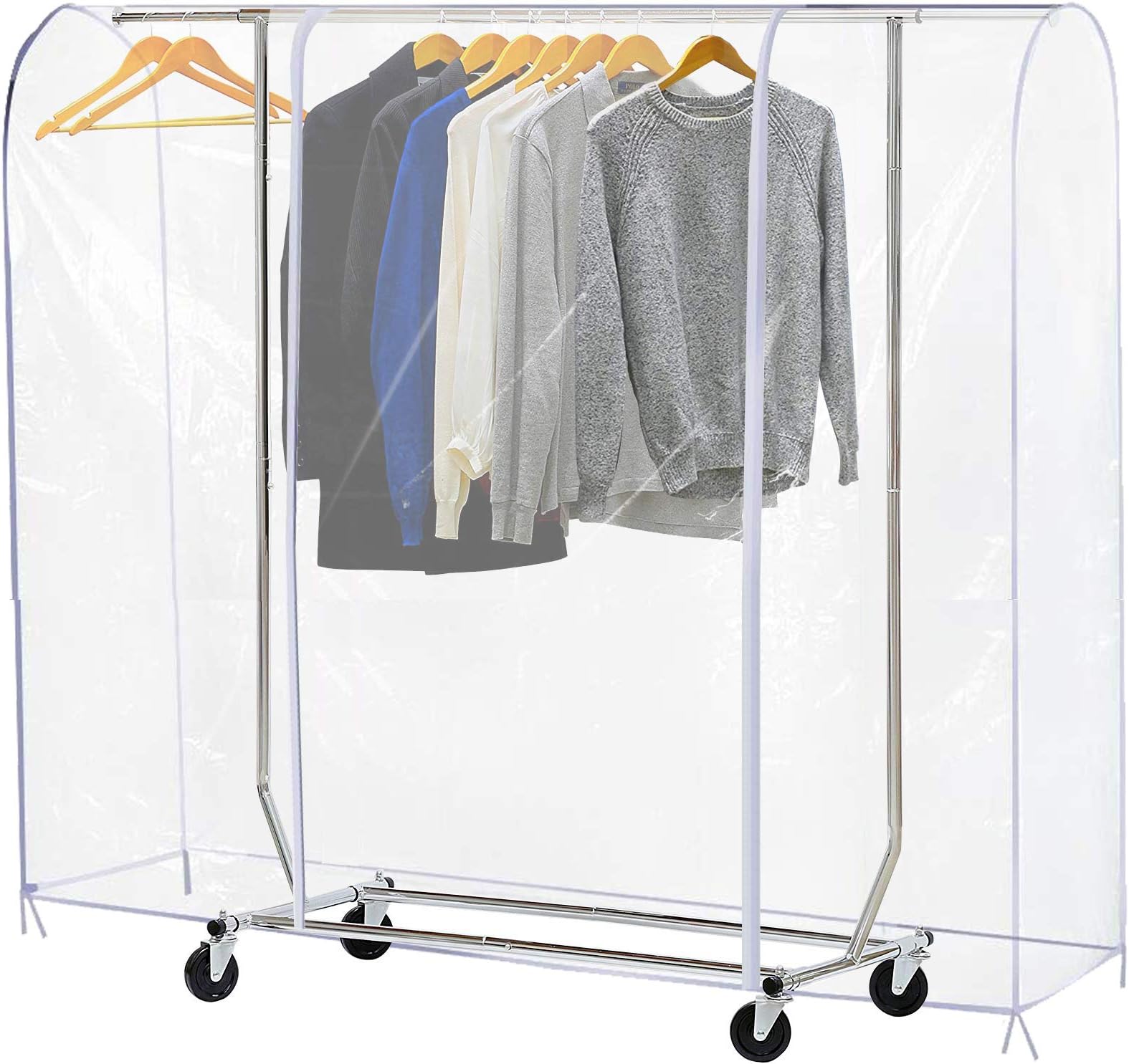 Amazon.com: Formosa Covers Portable Garment Rolling Rack Cover ...