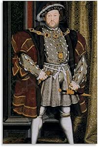 Amazon.com: King Henry VIII Poster Canvas Art Poster (4) Canvas ...