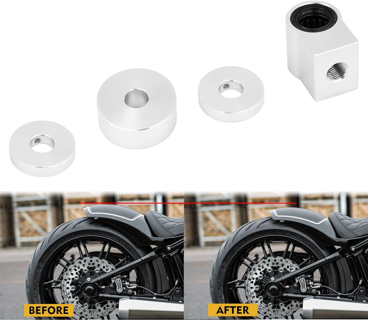 Amazon.com: HDBUBALUS Motorcycle Rear Lowering Kit Fit For Harley ...