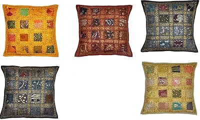 Amazon.com: Rajasthali Indian Set Of 10 16X16 Inch (41X41 Cm) Elephant ...