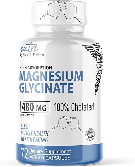 Amazon.com: Nutri Pure Magnesium Glycinate 3680mg - (Provides 480mg ...