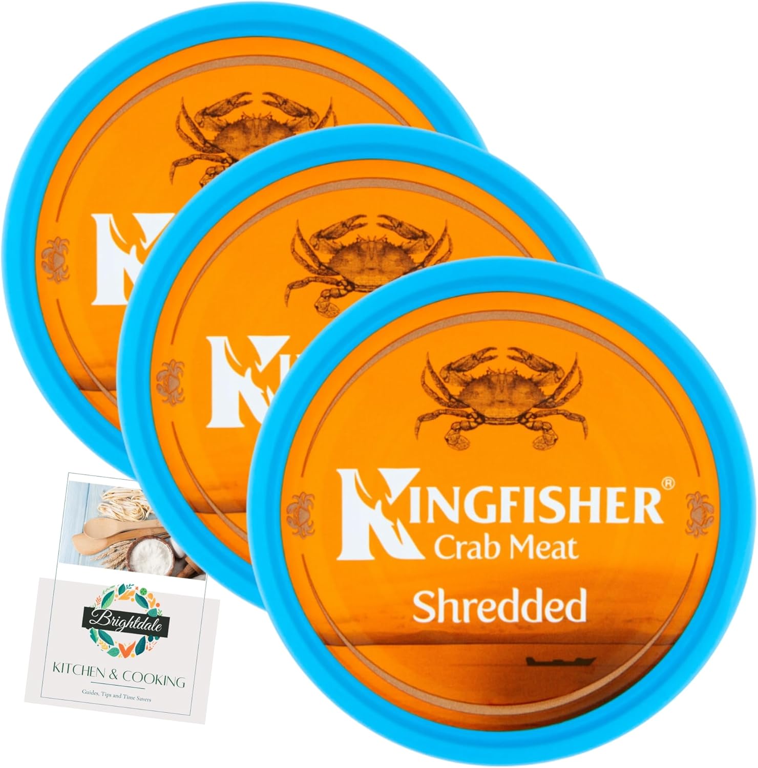 Tinned Crab Meat Bundle with Kingfisher Catch Shredded Crab Meat in ...