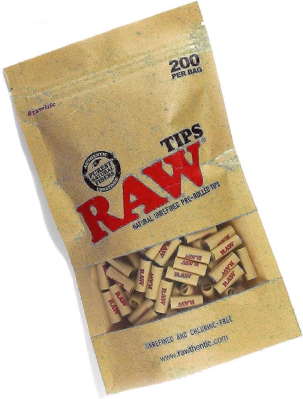 RAW Natural Unrefined Pre-Rolled Filter Tips - 200 Tips in Nepal at NPR ...