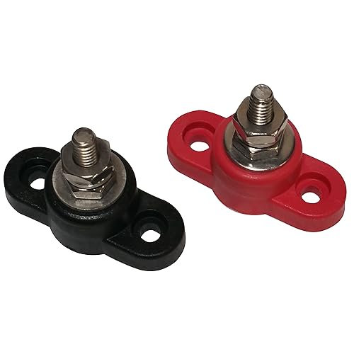 Snapklik.com : 1/4" Battery Power & Ground Insulated Stainless Steel ...