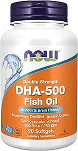 Amazon.com: NOW Supplements, DHA-500 with 250 EPA, Molecularly ...