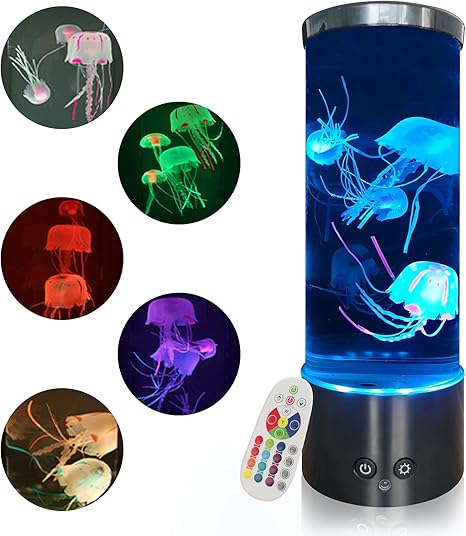 Jellyfish Lamp with Color Changing Mood Light - Round Led Jellyfish ...