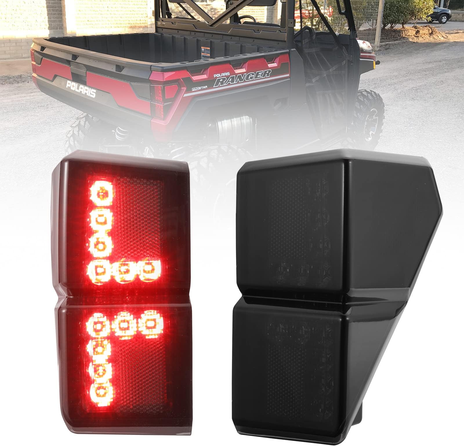 Amazon.com: TRUE MODS LED Brake Tail Light for Polaris Ranger Crew 530 ...