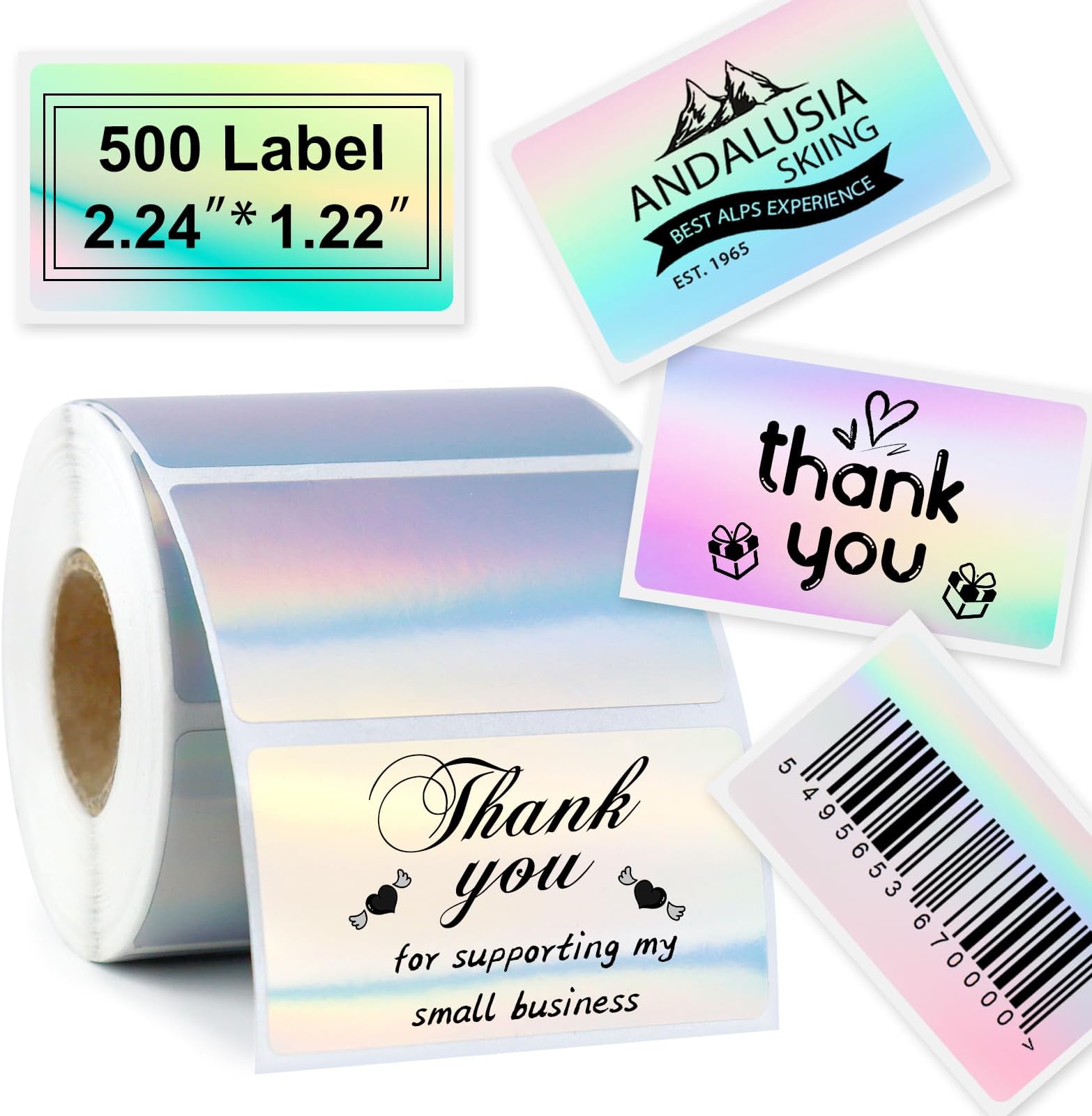 Amazon.com : 2.25"x1.25" Direct Thermal Labels,Colorful Shipping ...