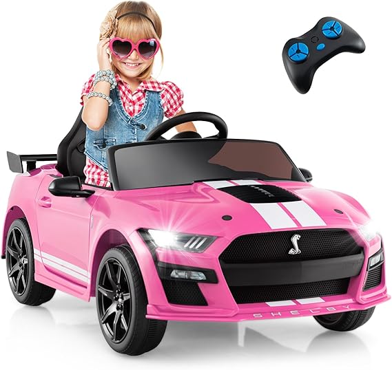 Amazon.com: Licensed Ford Mustang GT500 Ride on Car for Kids by INFANS ...