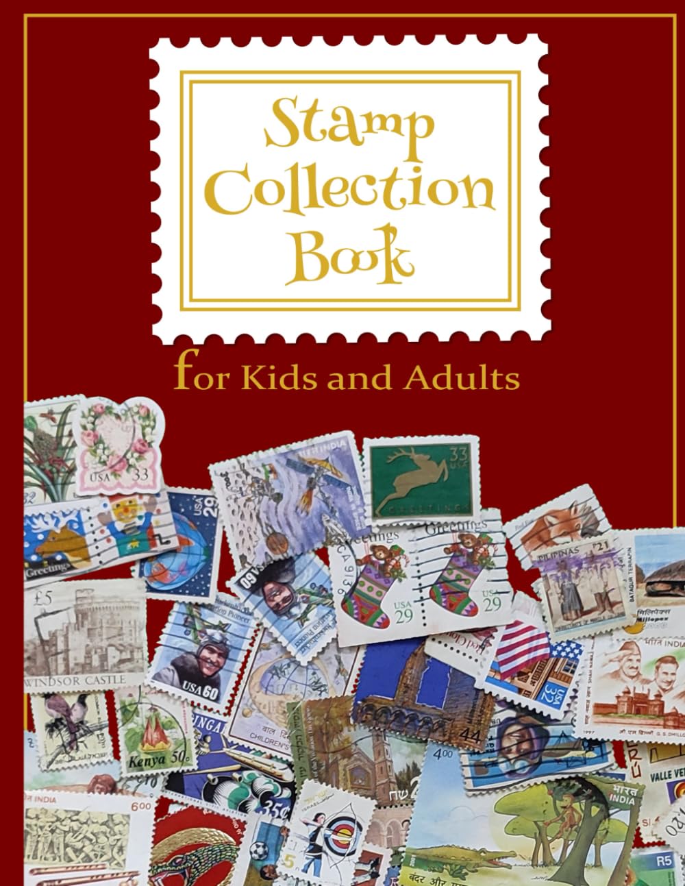 Stamp Collection Book and Album: A First Stamp Album for Beginners ...