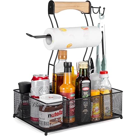 Amazon.com : Adjustable Grill Utensil Caddy,Picnic Condiment Caddy ...