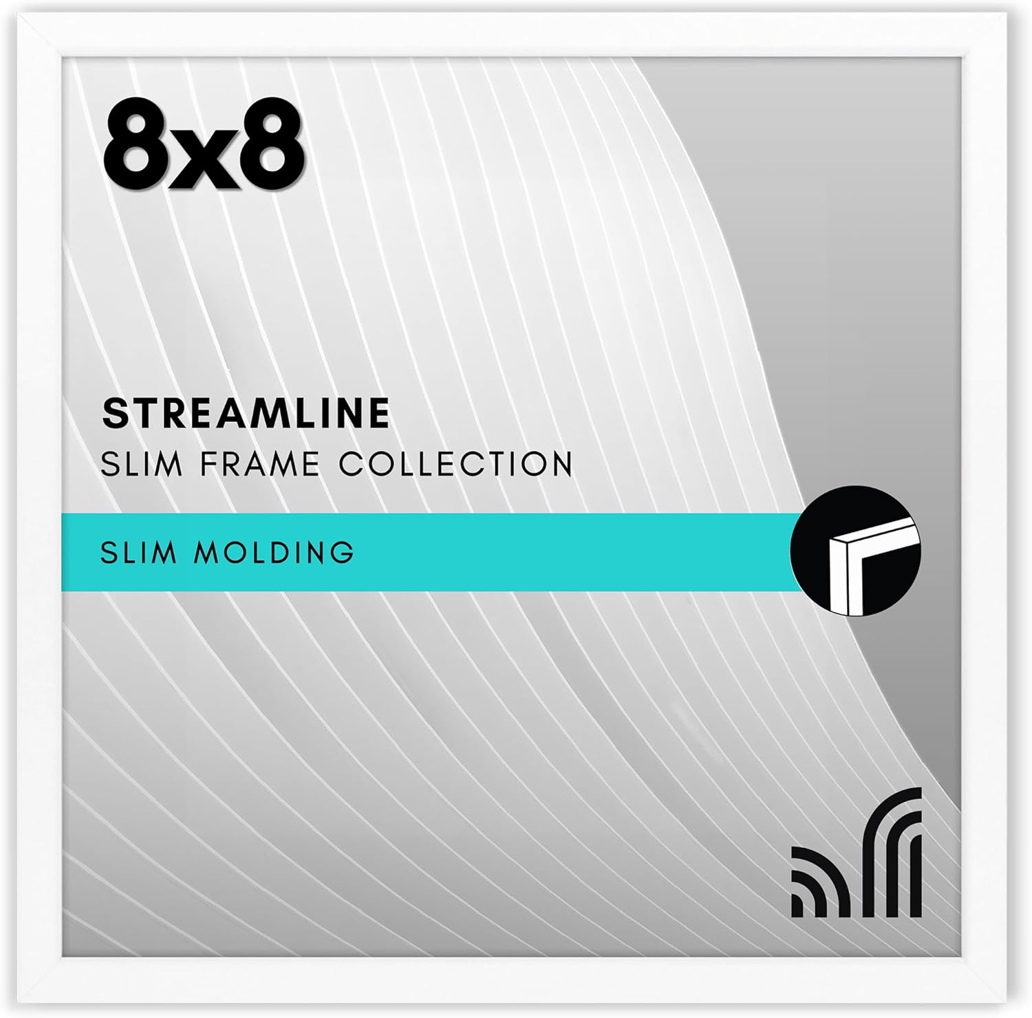 Amazon.com - Americanflat 8x8 Picture Frame with Shatter-Resistant ...