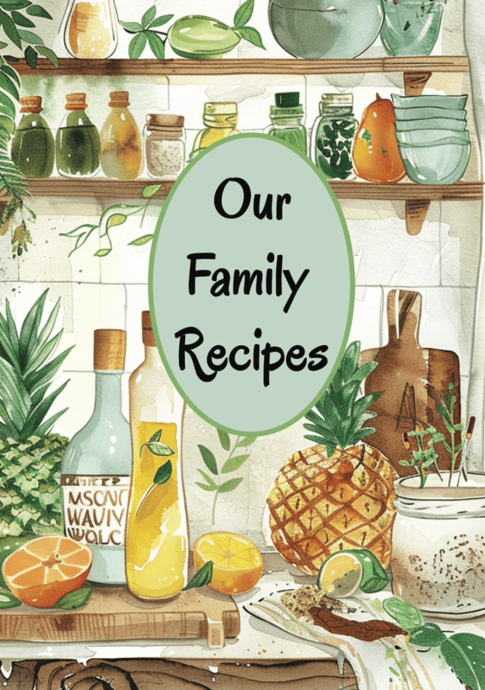 Amazon.com: Our Family Recipes: Hardcover Blank Recipe Book for Family ...