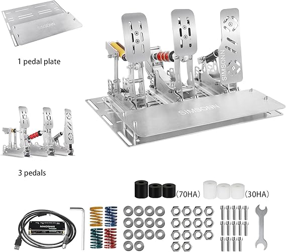 SIMSONN NEW PRO Pedals Sim Racing Pedals PC Racing Simulator Pressure ...