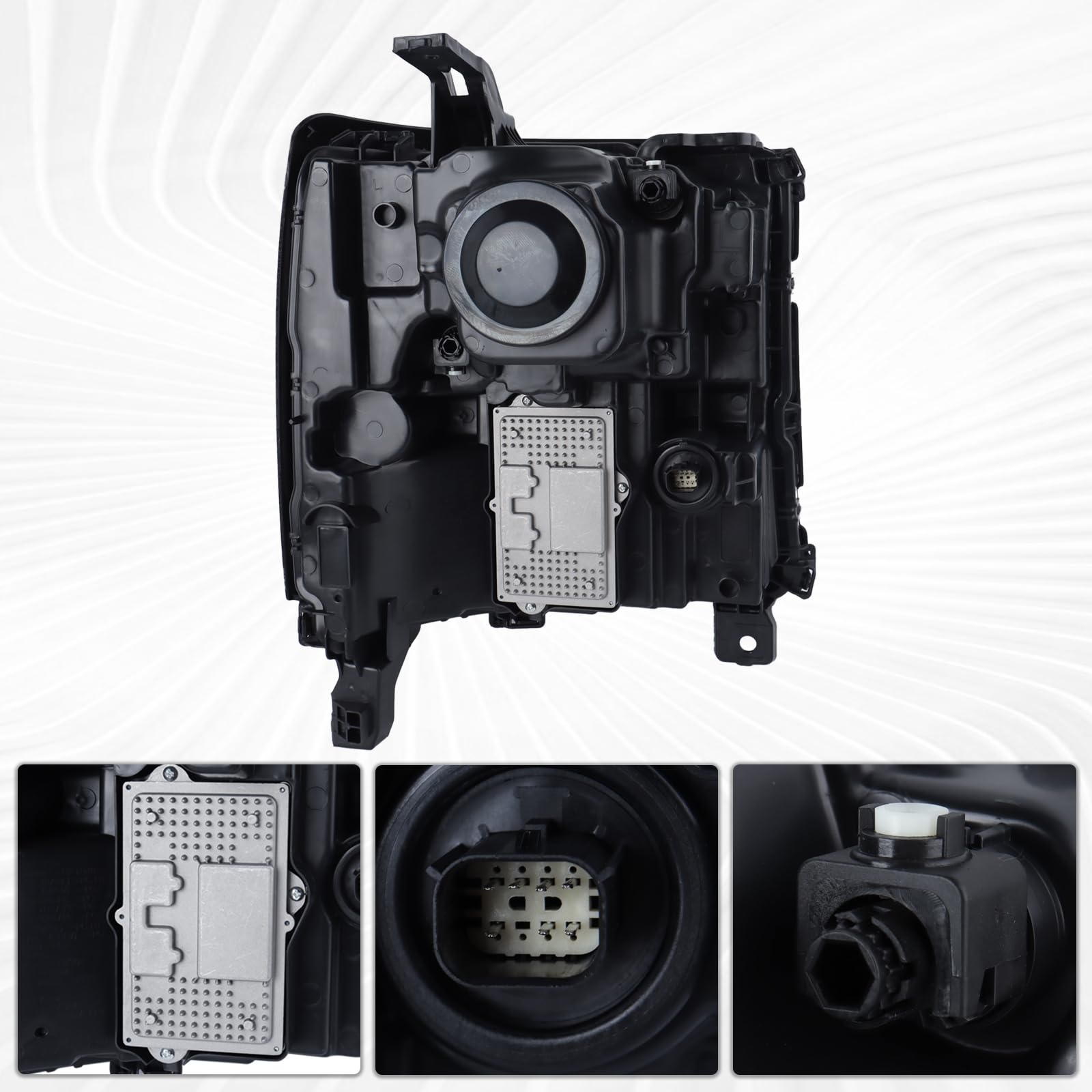 Snapklik.com : Duolctrams D Black FULL LED DRL Projector Headlight ...