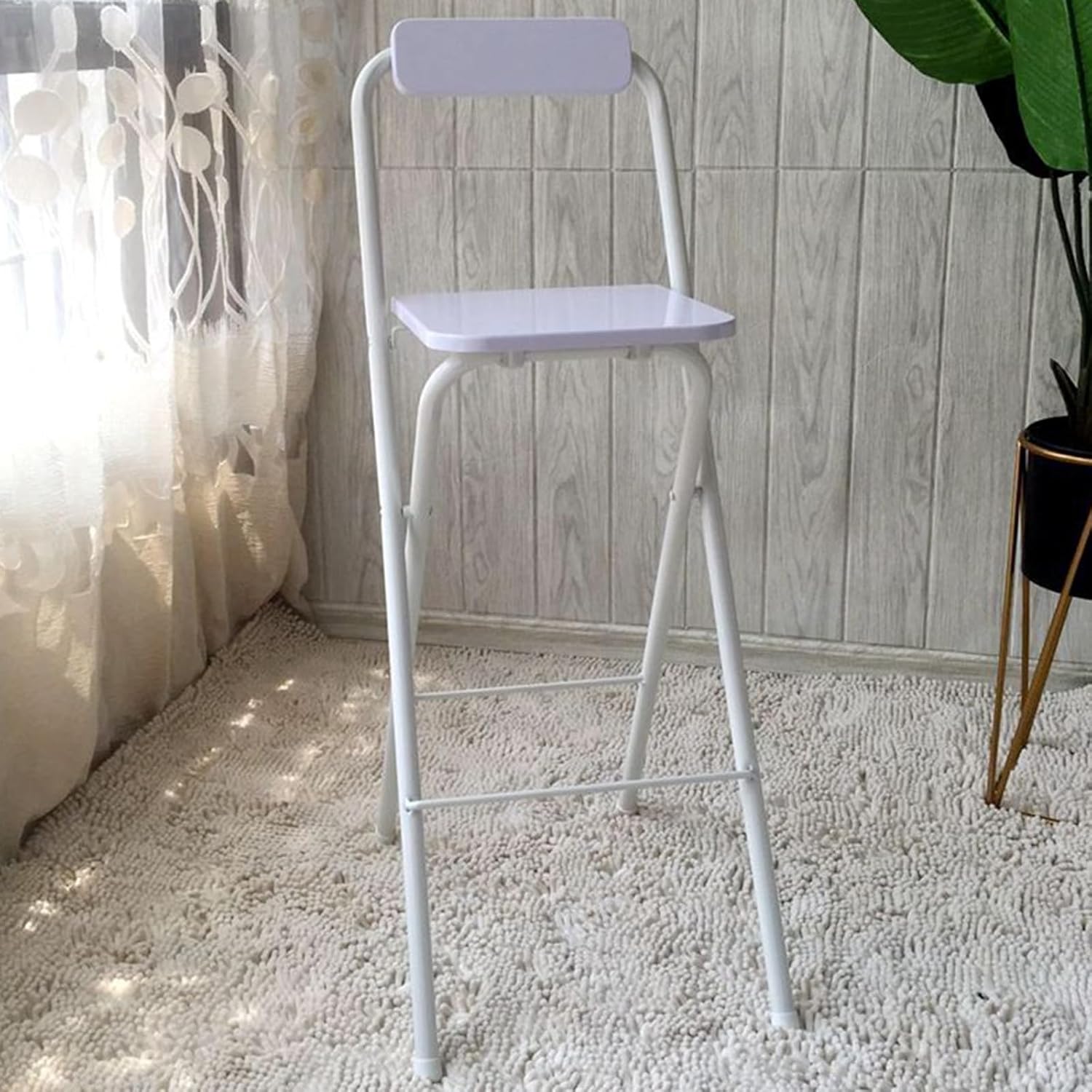 Amazon.com: BBAUER Folding Stools for Adults Portable, Tall Folding ...