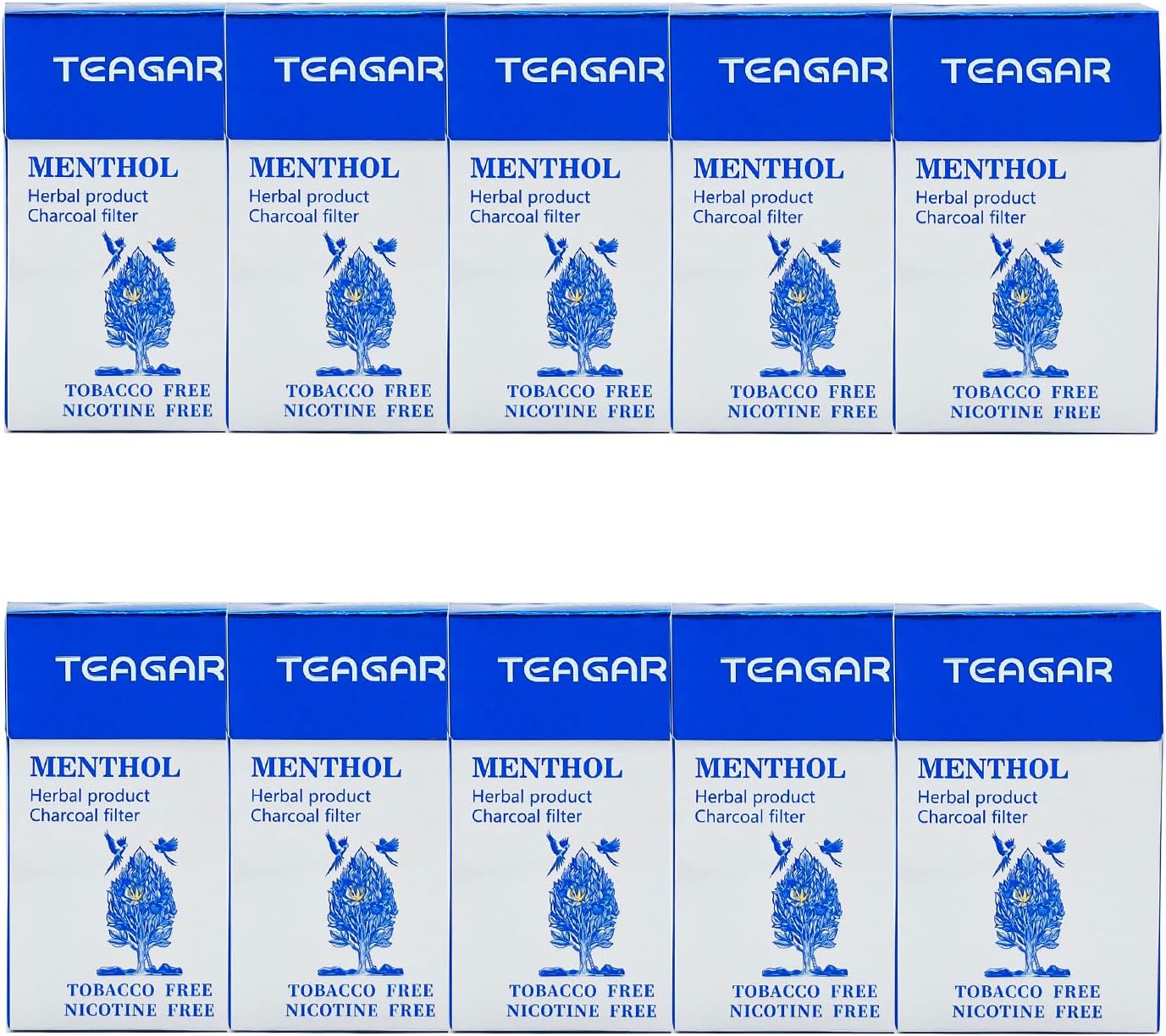 Amazon.com: TEAGAR Herbal Cigarettes, Nicotine Free & Tobacco Free ...