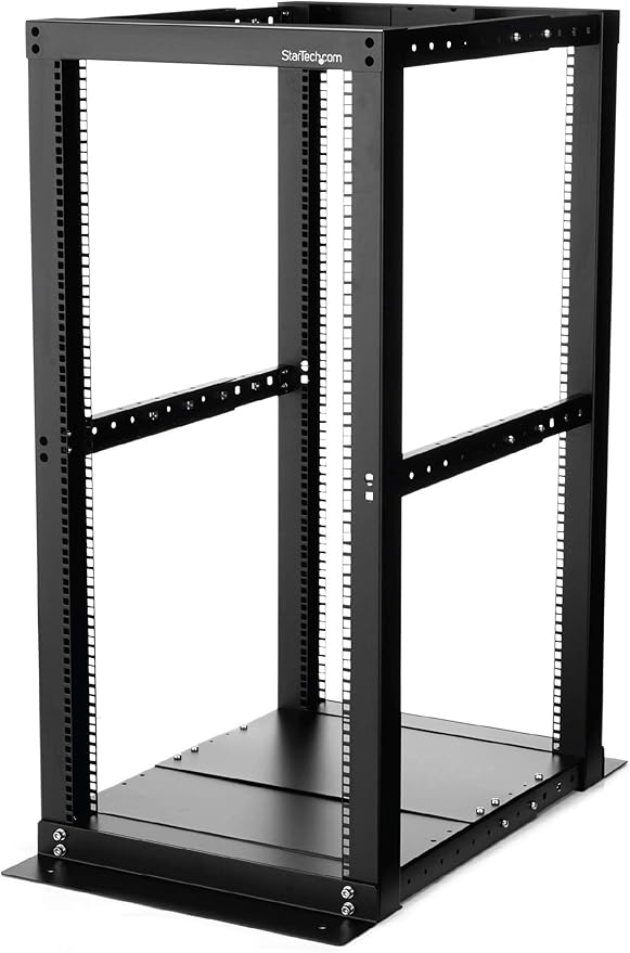 Amazon.com: StarTech.com 25U Open Frame Server Rack - 994lb Capacity ...