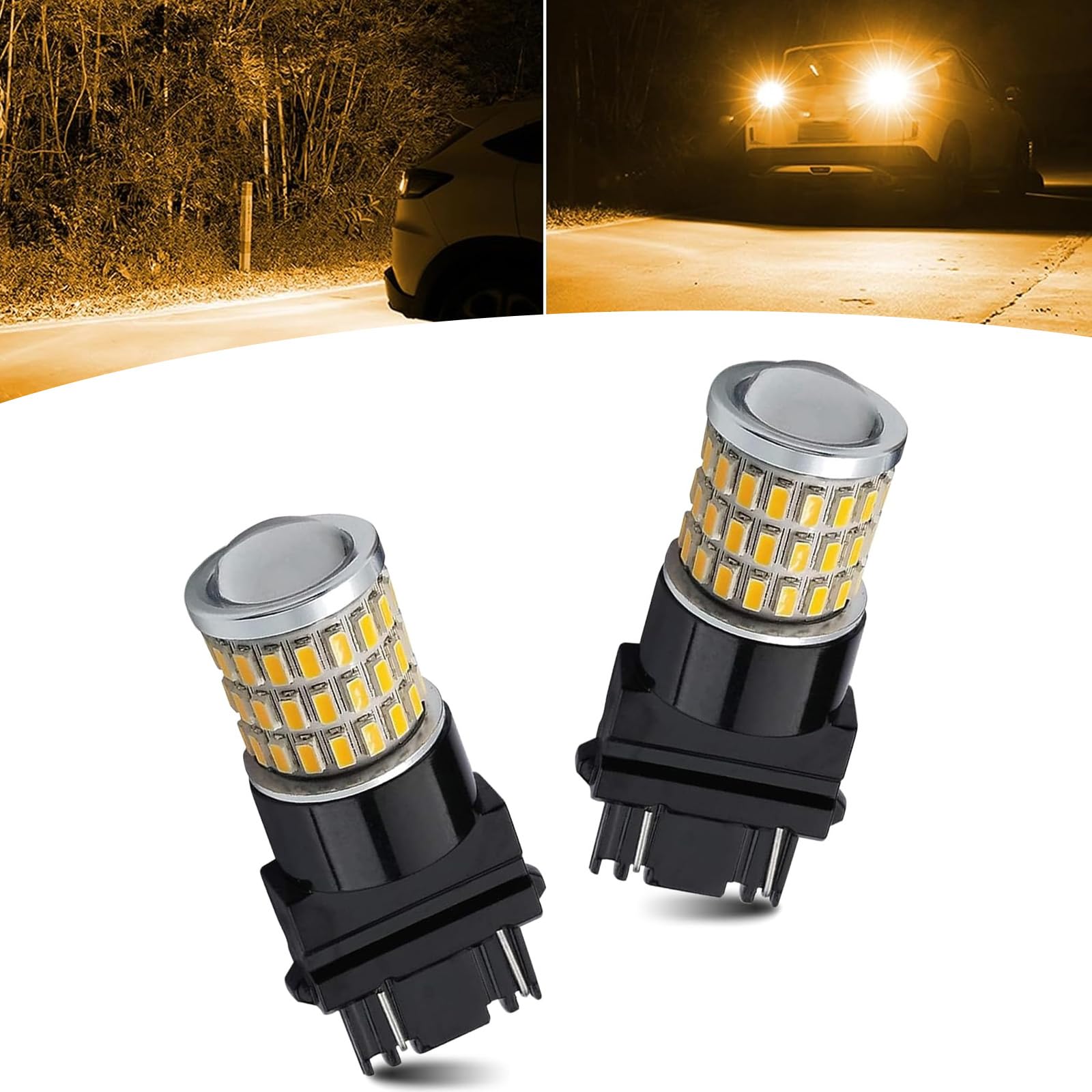 Amazon.com: Sinytuto Pack-2 3157 Car LED Reverse Lights Replacements ...