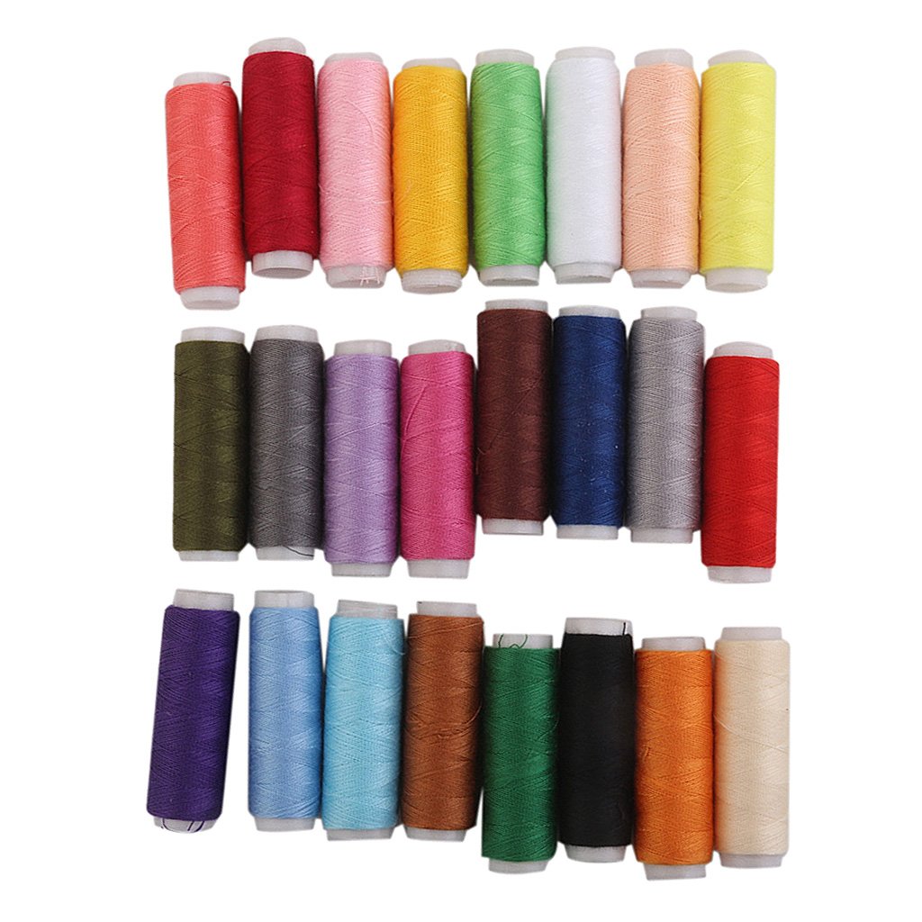 Imported 24 Colour Spools Sewing Thread Nylon Thread Reel : Amazon.in ...