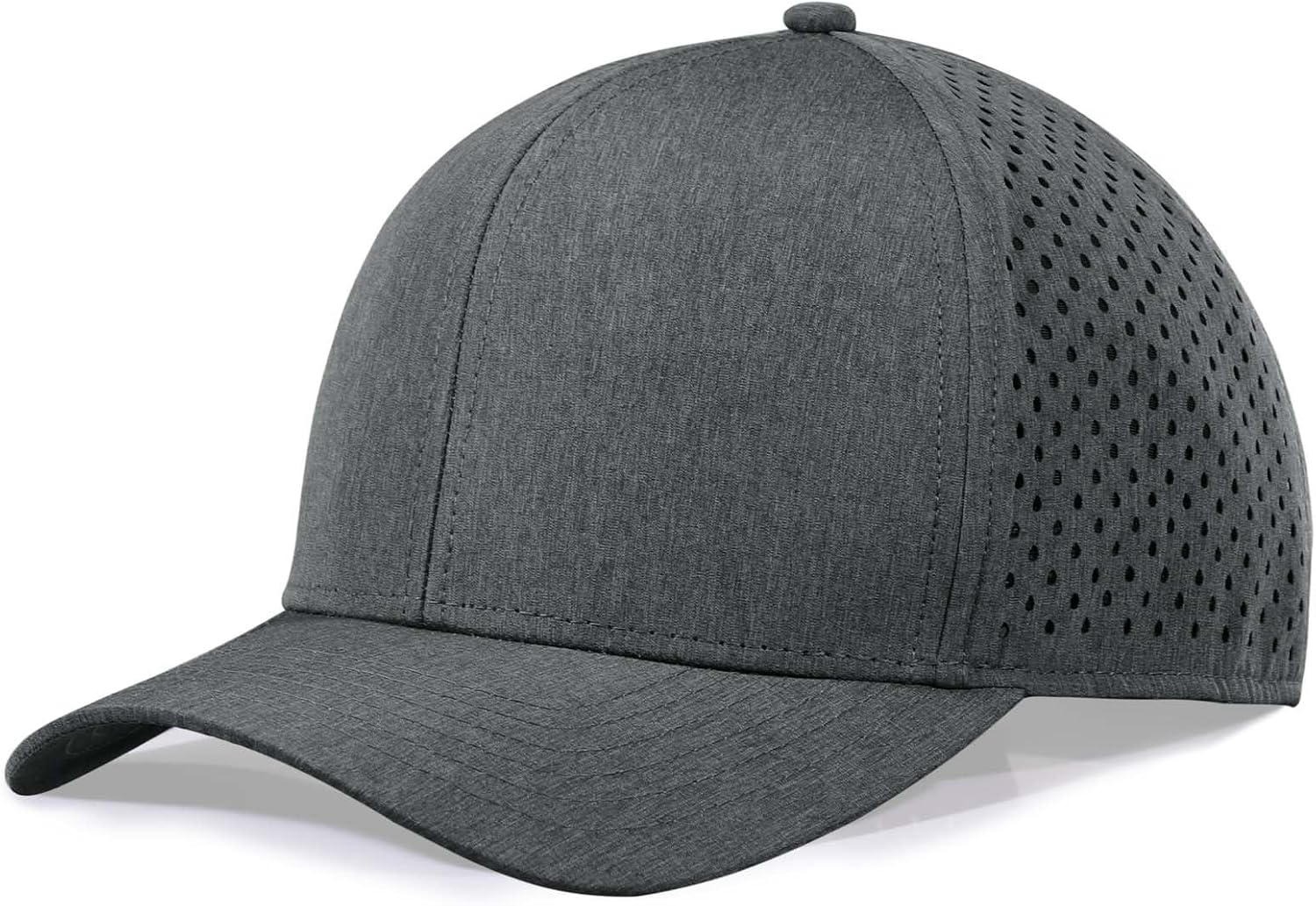 Amazon.com: Men's Quick Dry Baseball Cap Laser Cut Mesh Ball Cap Curved ...