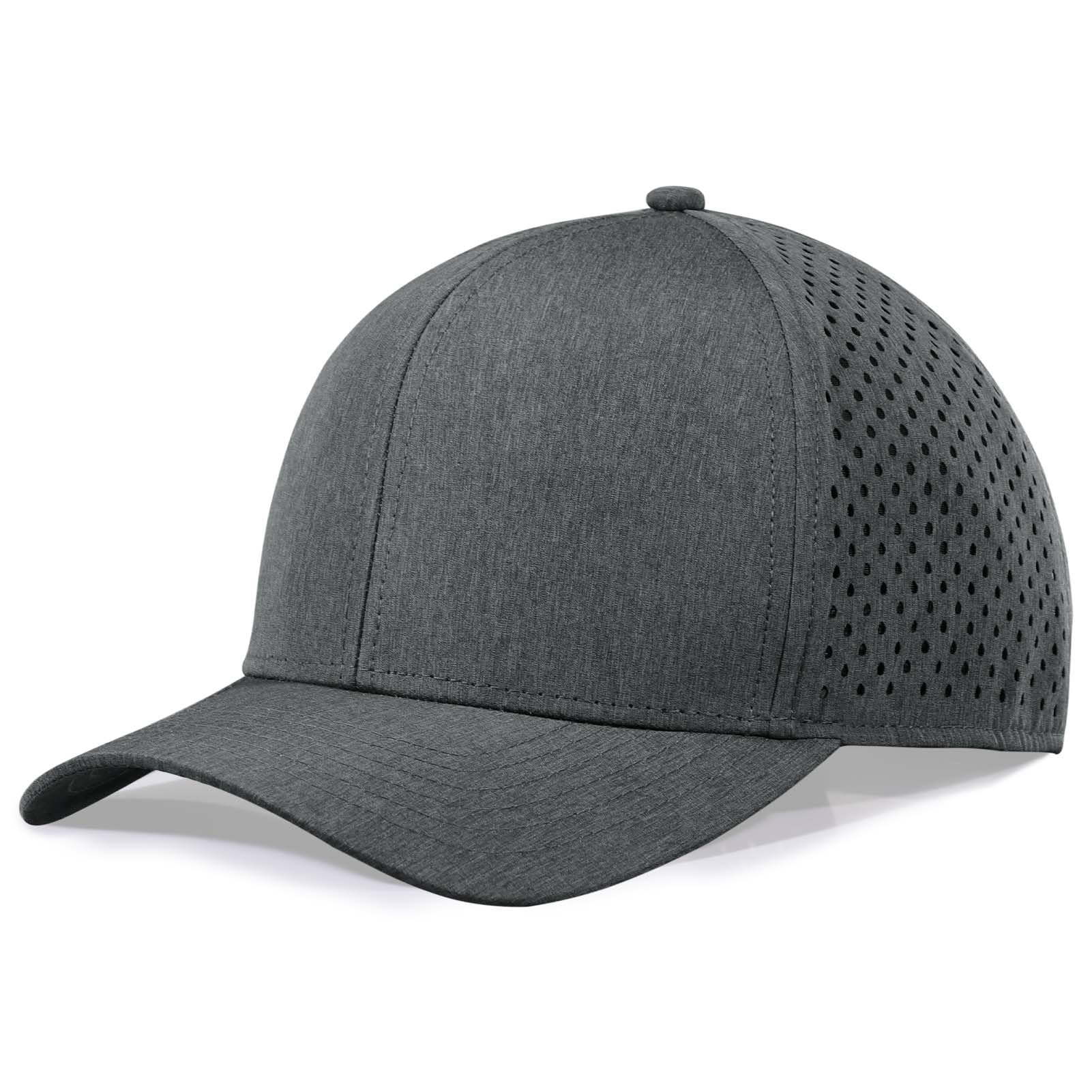 Amazon.com: Men's Quick Dry Baseball Cap Laser Cut Mesh Ball Cap Curved ...