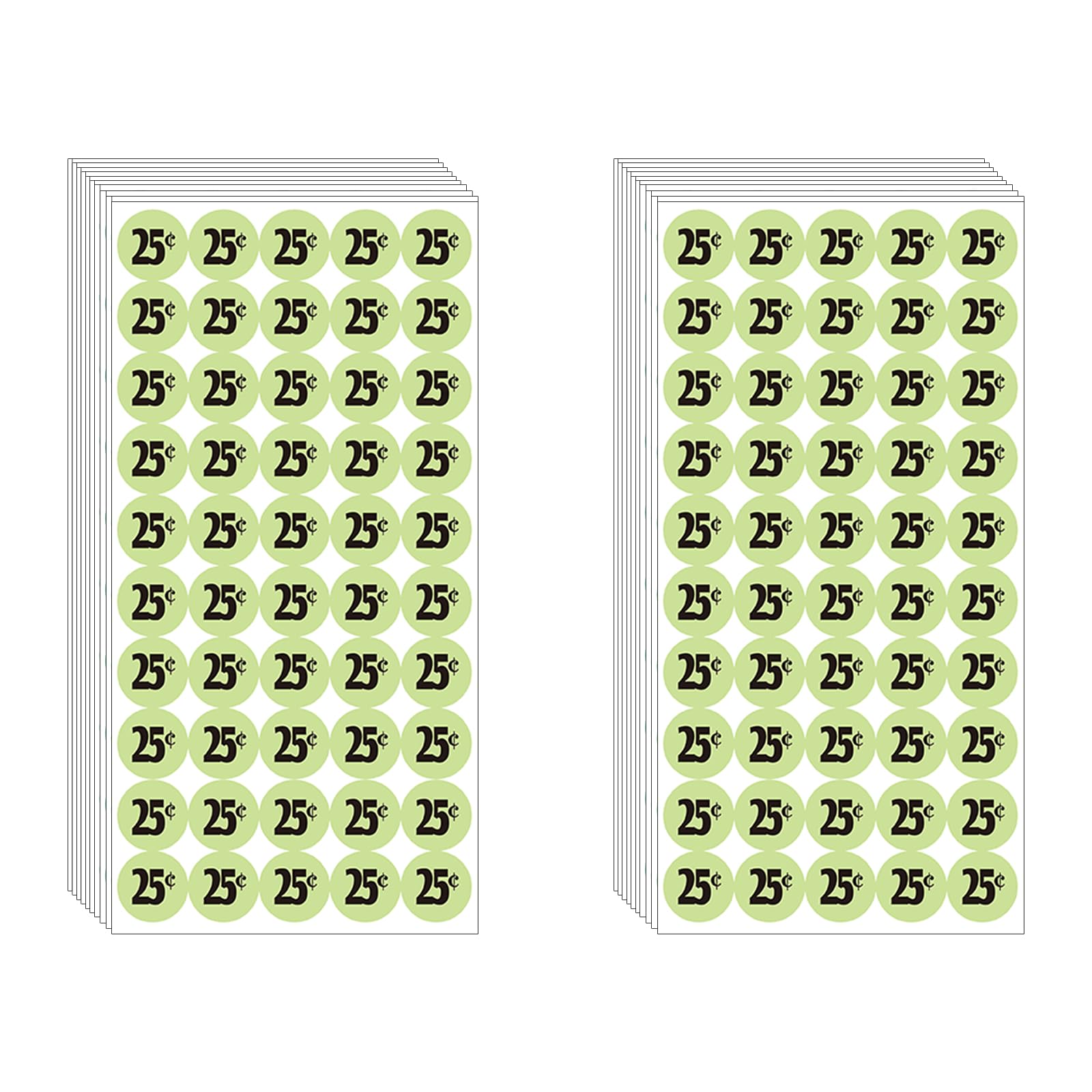 Color Coded Price Tags 1000 Pack $2 Coded Price Stickers For Garage ...