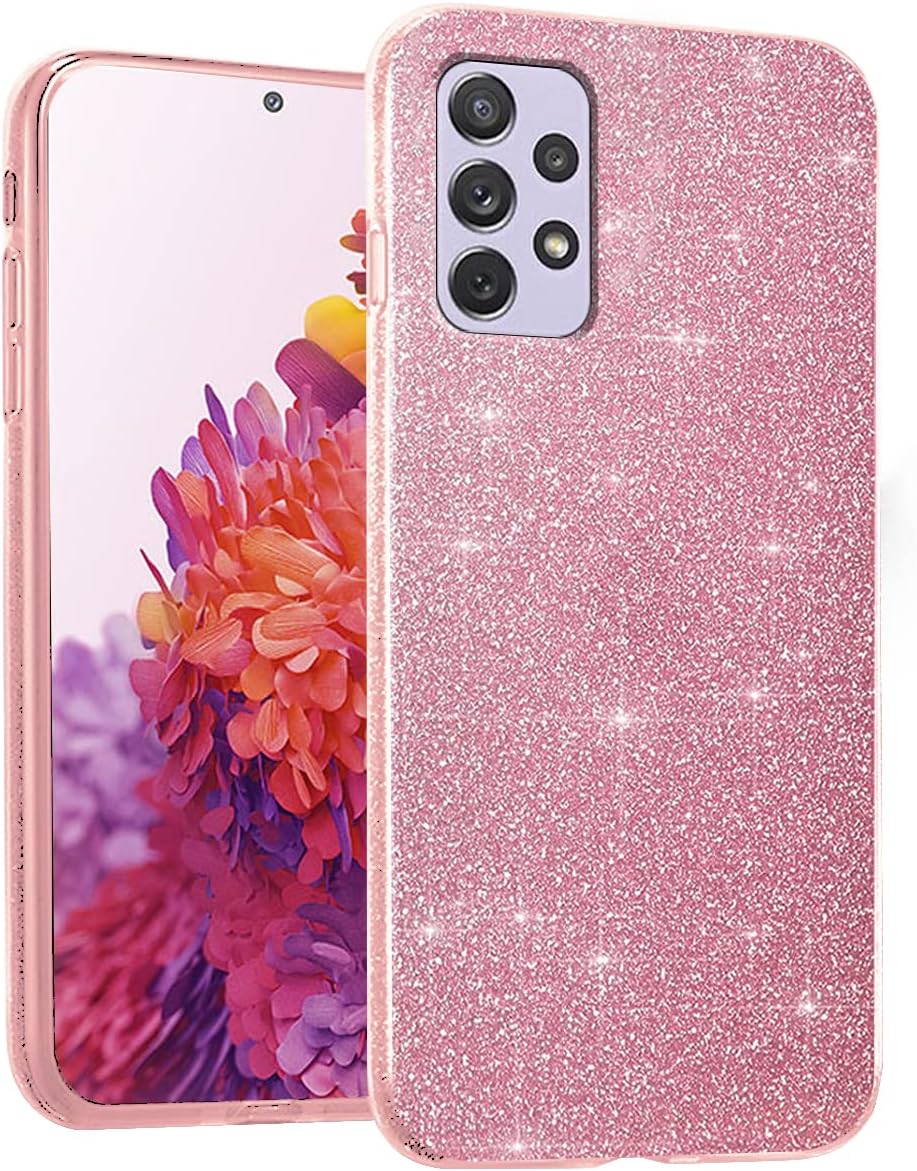 Jancyu Compatible With Samsung A33 Case Glitter Gold, Phone Case For ...