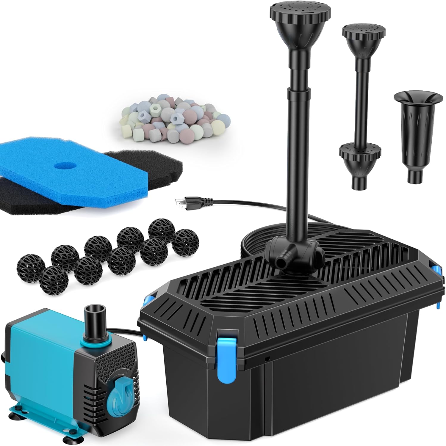 Amazon.com : Antfraer Pond Filter with Pump Kits, Pond Filters for ...