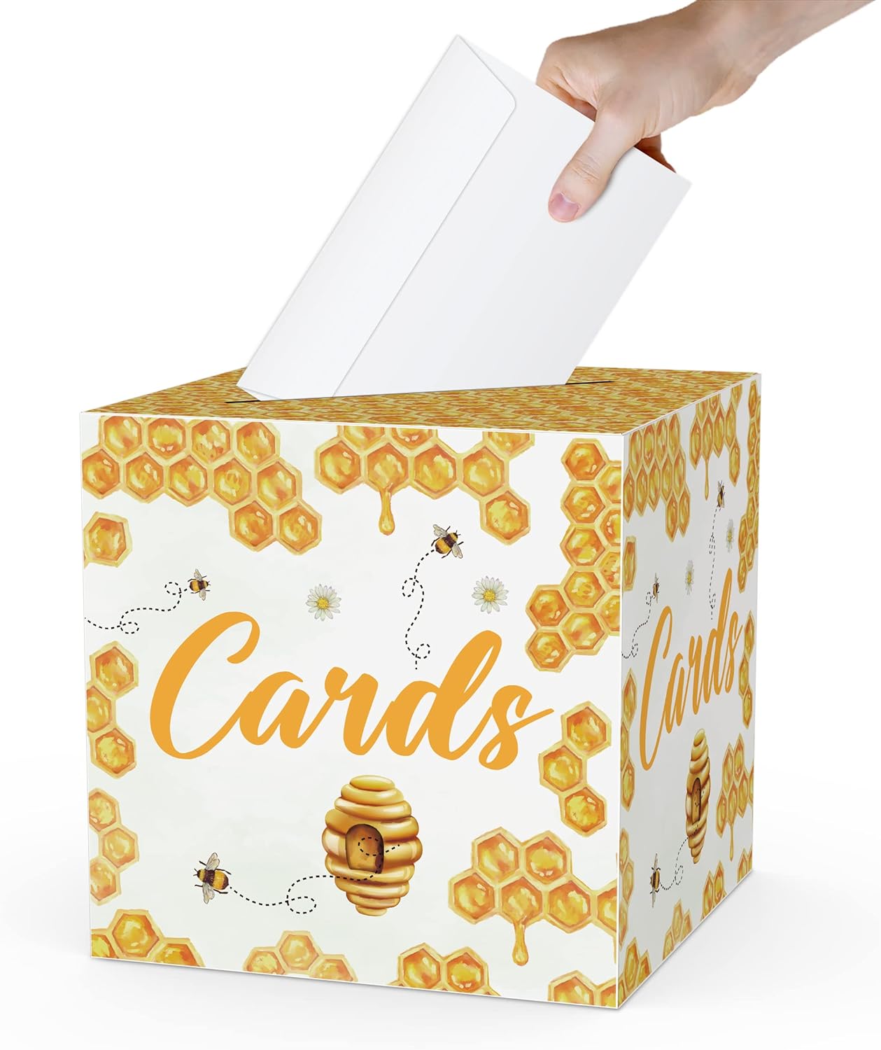 Amazon.com: TFCIATE Honeycomb Card Box, 8"x8"x8" Cards Receiving Box ...