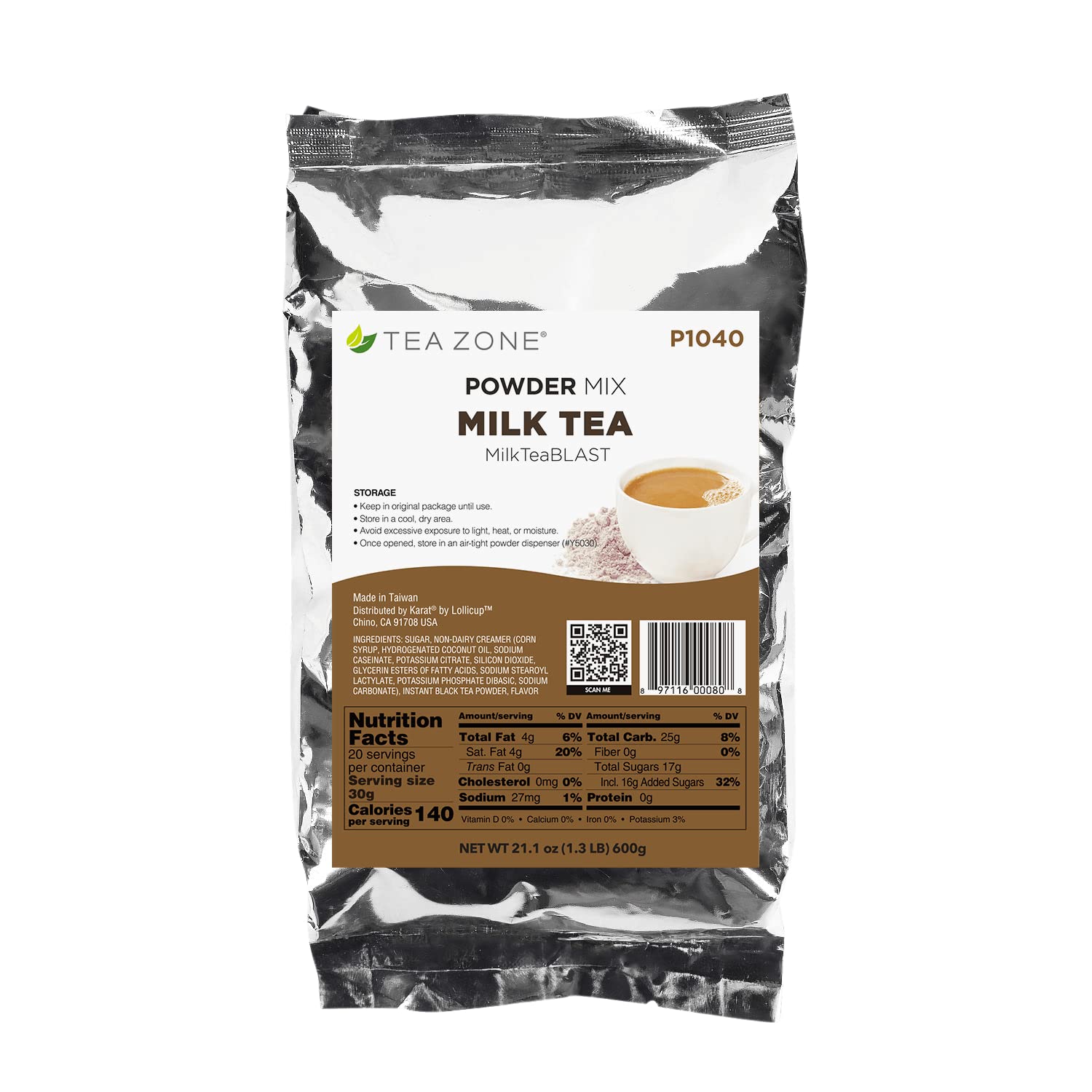 Amazon.com : TEA ZONE 1.32 lb Milk Tea Powder : Powdered Chocolate ...