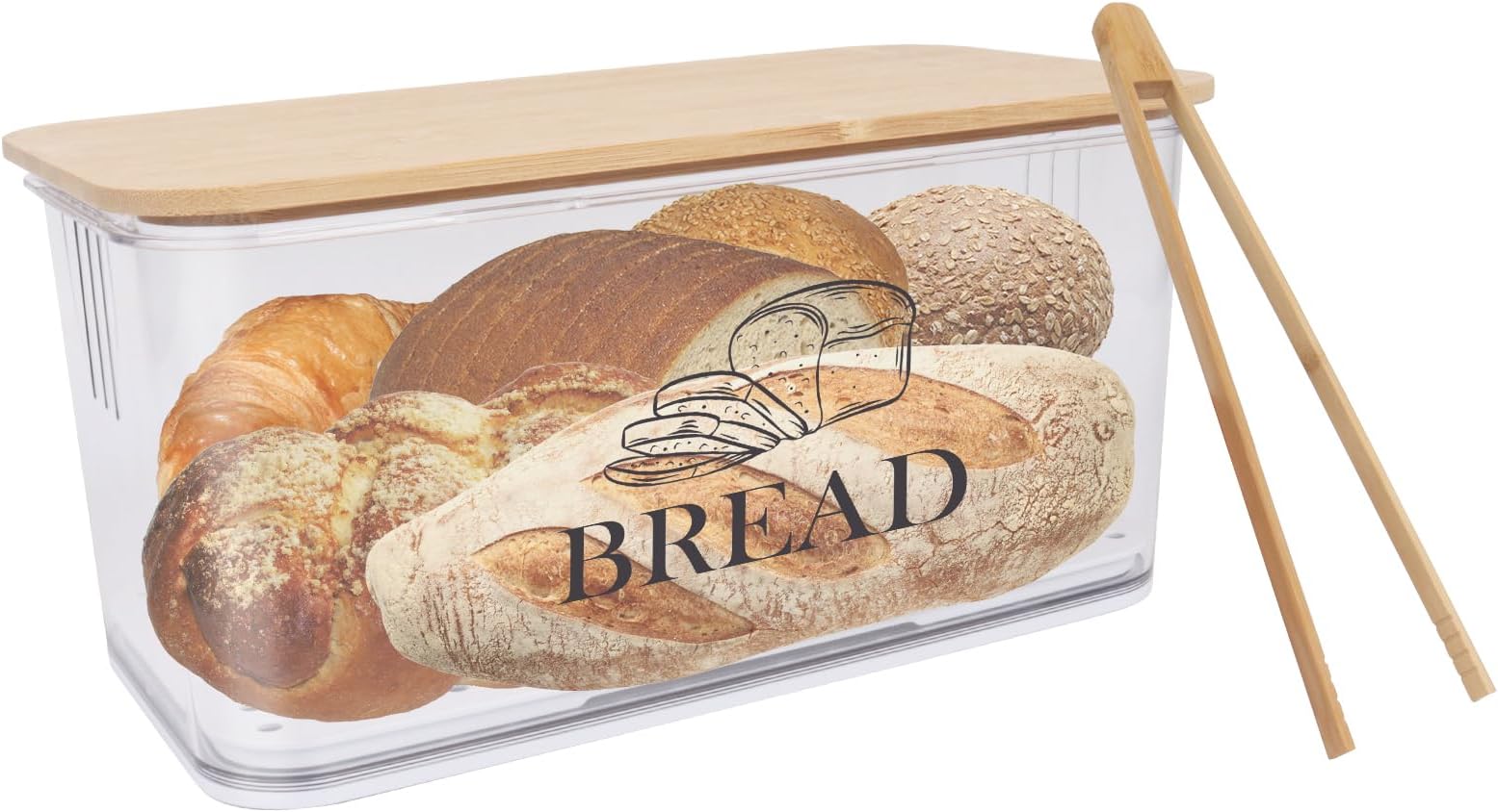 Amazon.com: Xbopetda Bread Container, Bread Boxes for Kitchen Counter ...