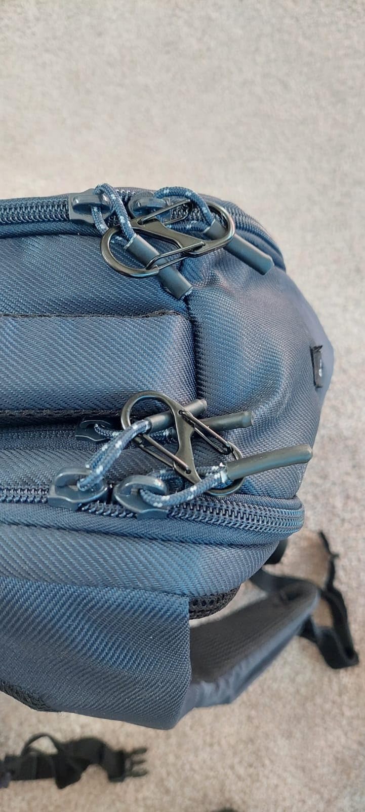 15pcs Black Zipper Locks, Backpack Zipper Locks Dual S Shaped Carabiner ...