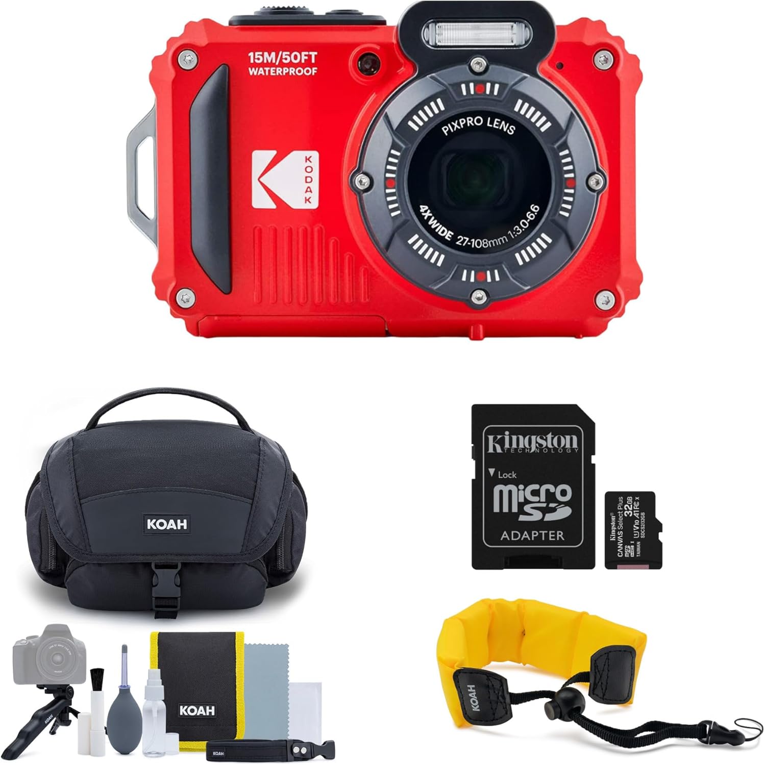 Amazon.com : Kodak PIXPRO WPZ2 Rugged Waterproof 16MP Digital Camera ...