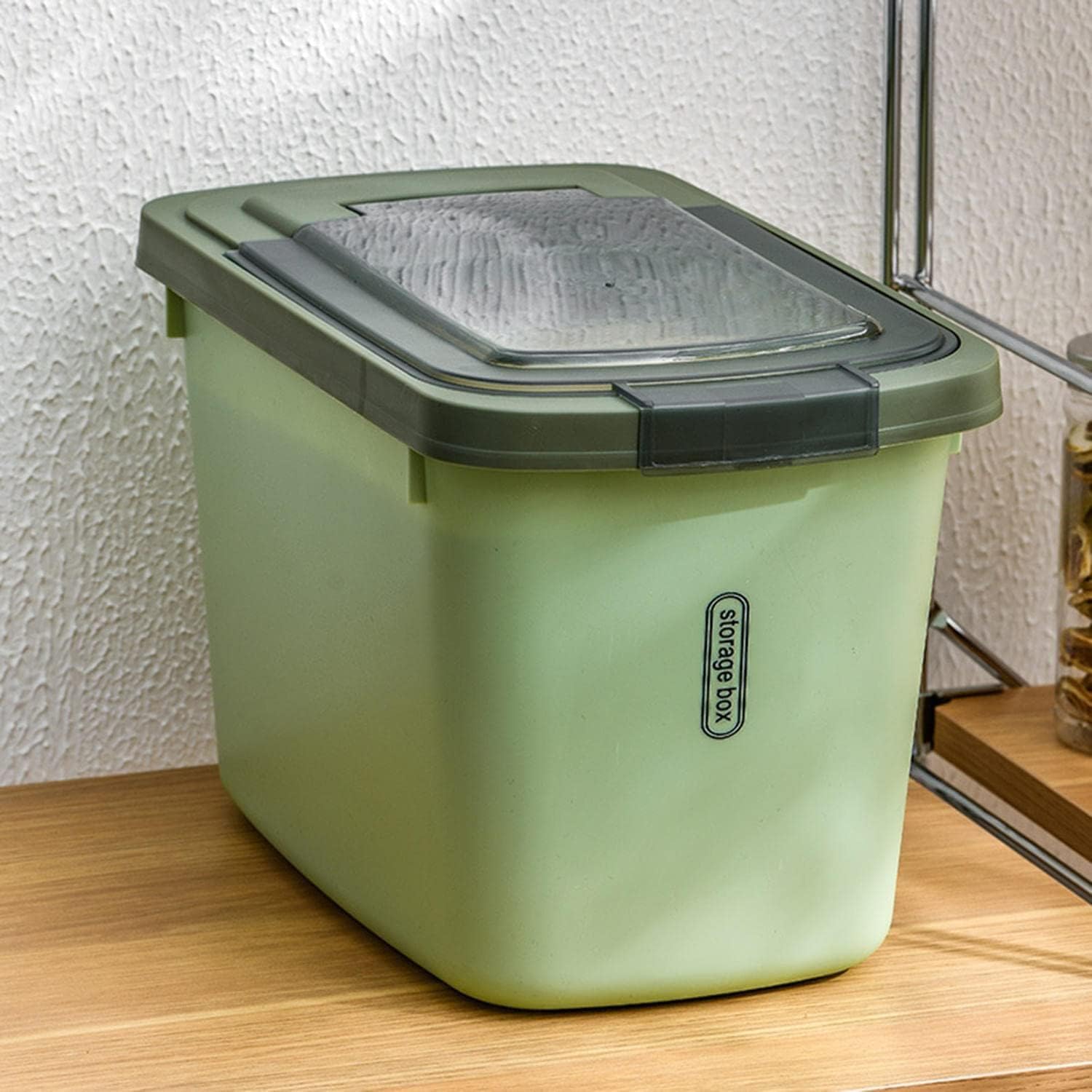 Cereal Storage Containers with Lids,Rice container, Rice barrel, 20 lbs ...