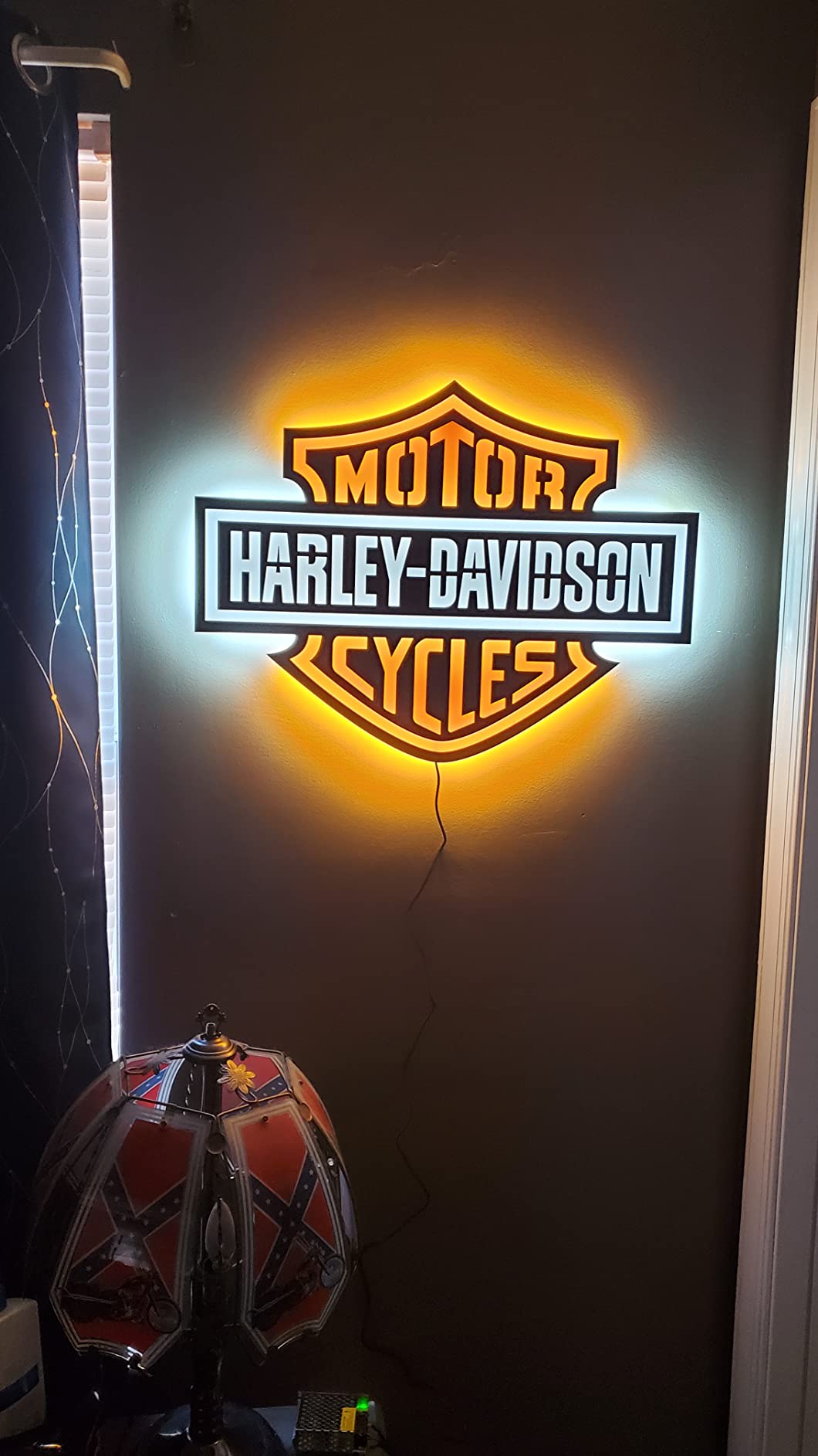 $19/mo - Finance Harley Davidson Wall Sign Colored - Led Lighted ...