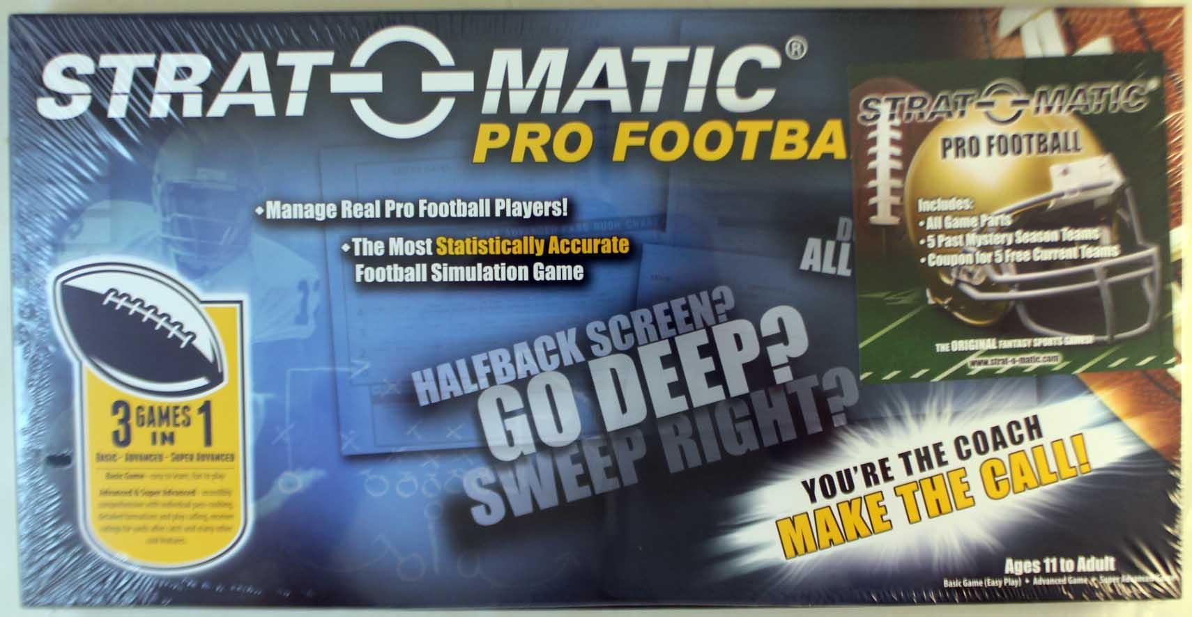 Amazon.com: Strat-O-Matic Football Current Edition Game : Toys & Games