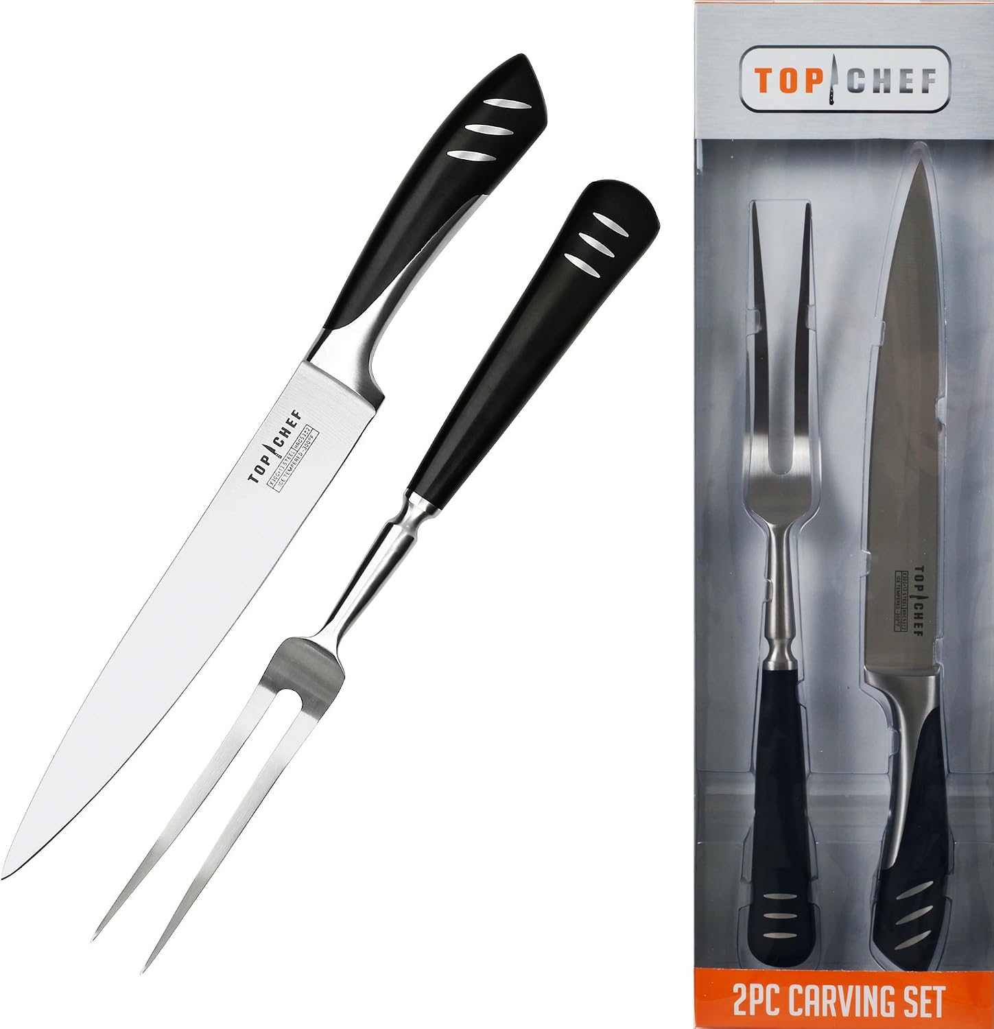 Amazon.com: Top Chef by Master Cutlery, 2-Piece Carving Set: Carving ...