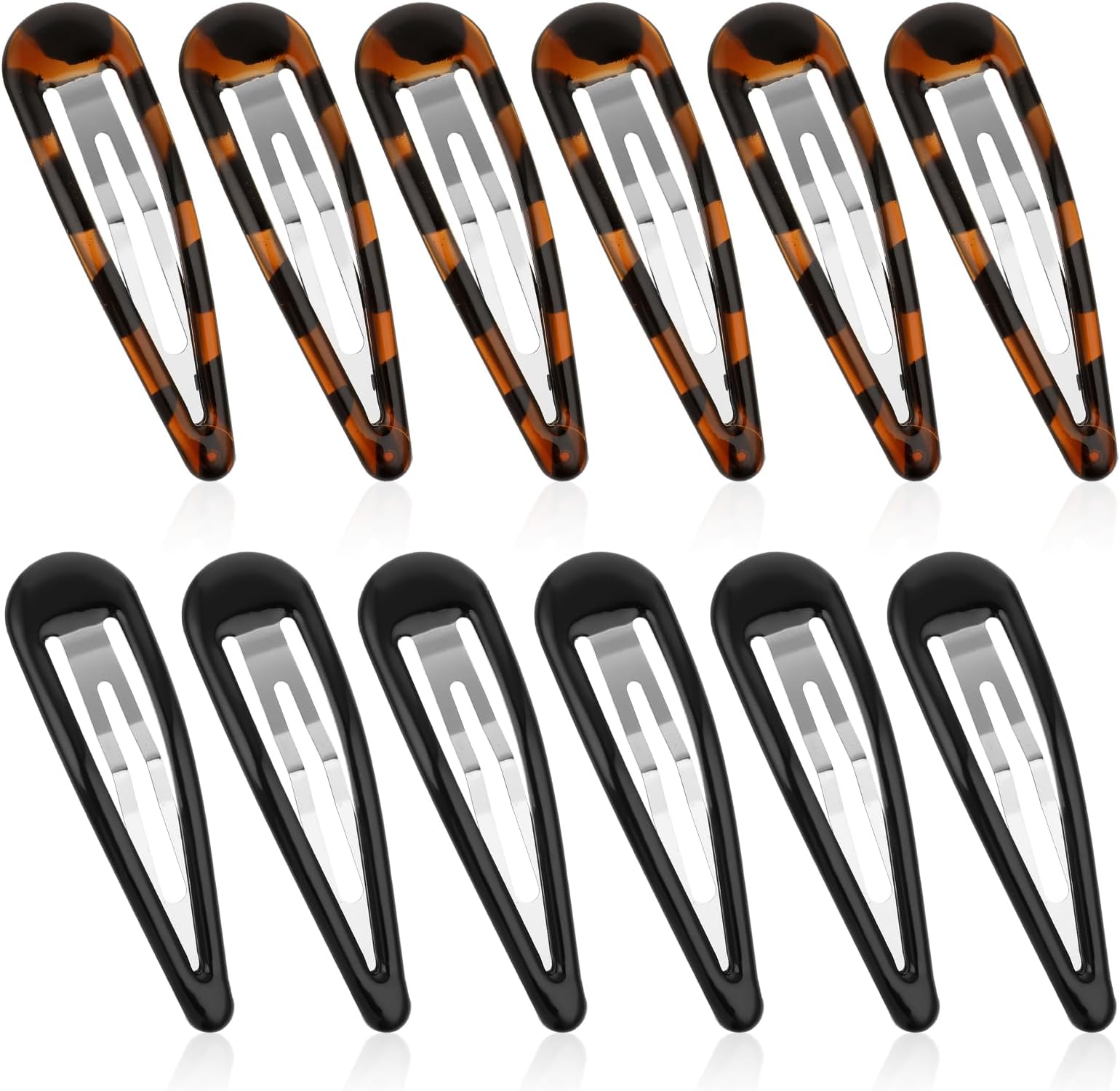 Amazon.com : 30 Pcs Hairdressing Double Prong Curl Clips 1.8" Curl ...