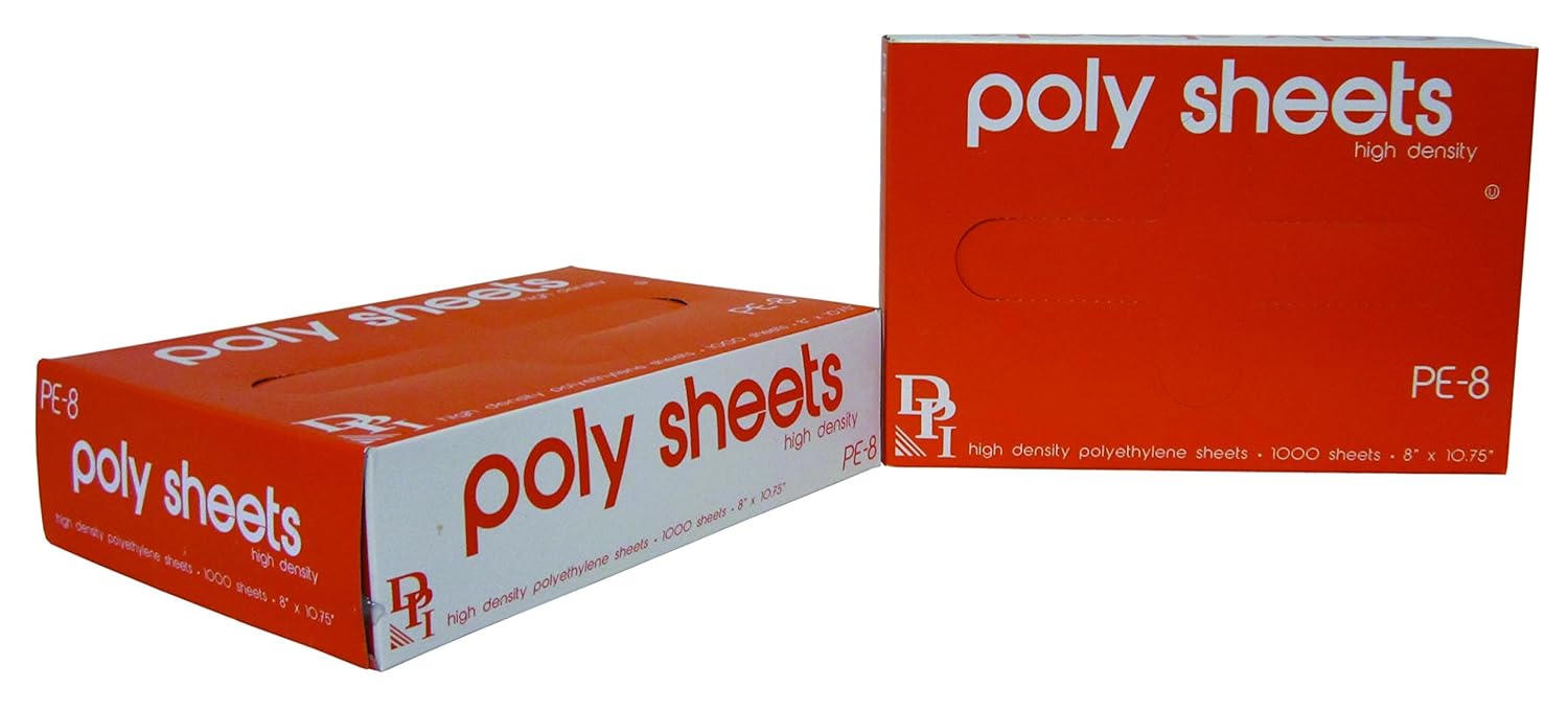 Durable Packaging Interfolded High Density Poly Sheets, 8" x 10-3/4" (Pack of 10,000) : Amazon ...