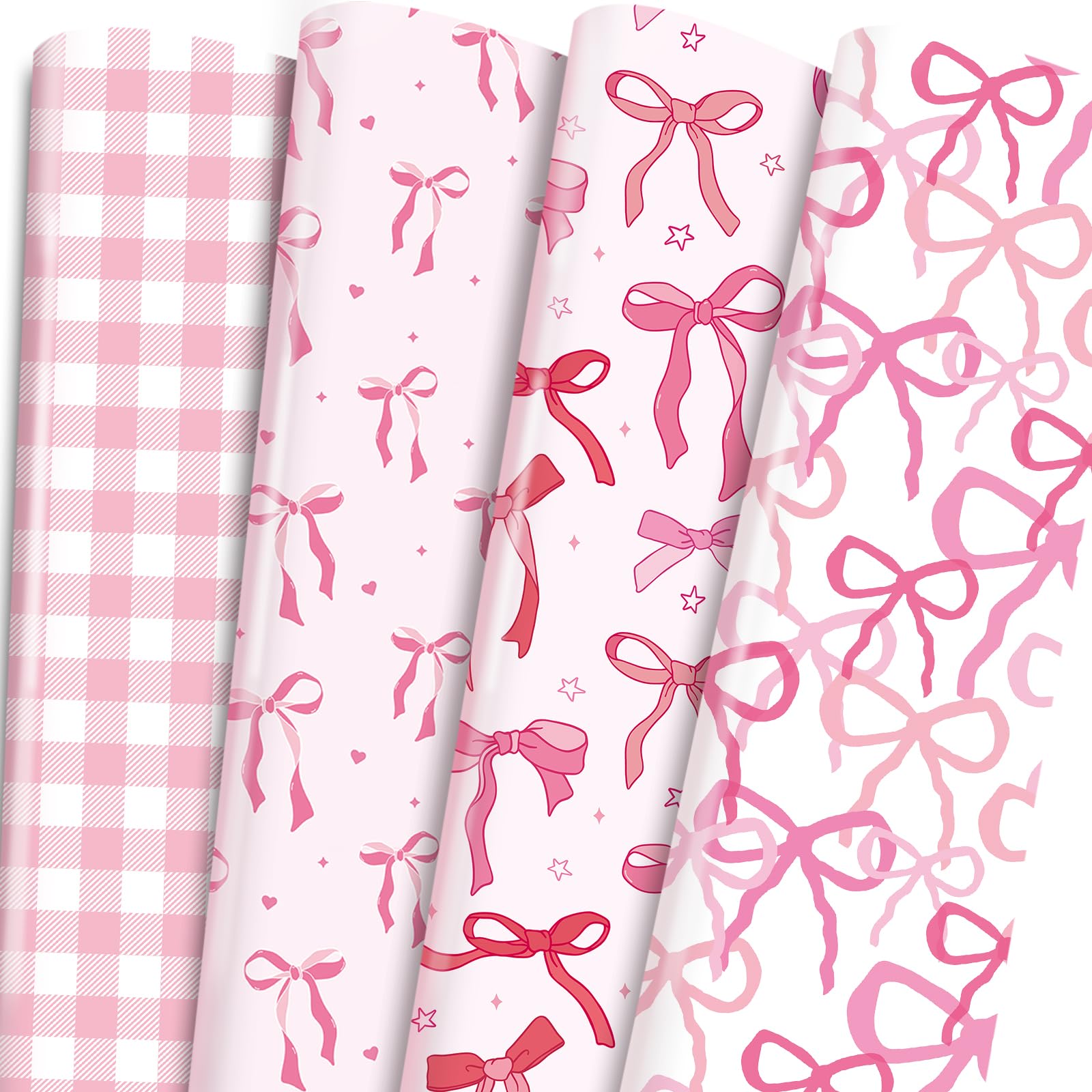 Pink Ribbon Wrapping Paper