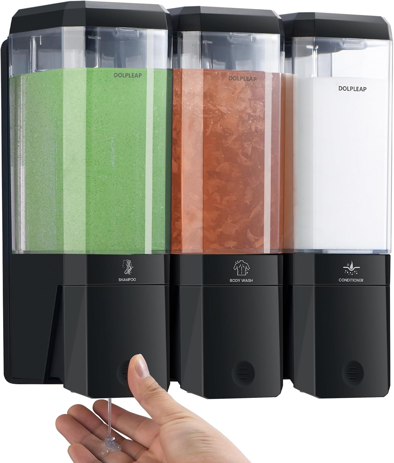 Amazon.com: Shower Soap Dispenser No Drill Upadate Easy Slot Install ...