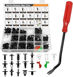 Amazon.com: 425pcs Bumper Retainer Clips Kit with Tailgate Handle Rod ...