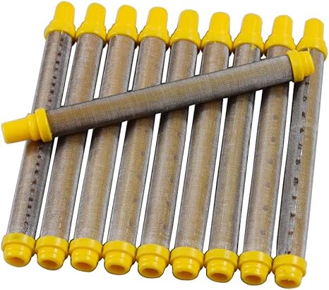 Airless Spray Gun Filter 10PCS 100 Mesh Yellow for Titan/Wagner ...