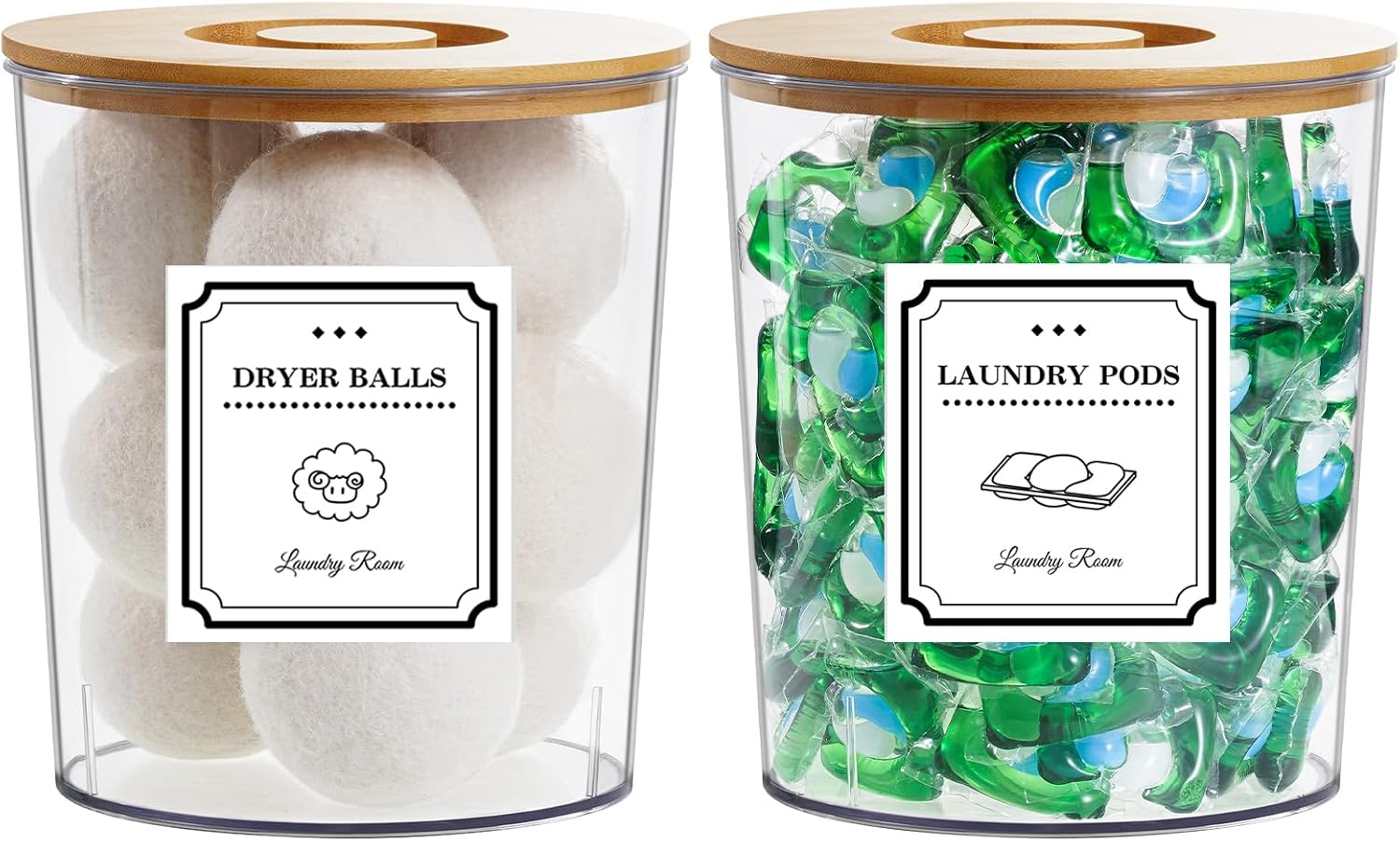 Amazon.com: Laundry Pods Container,Dryer Ball Container,2.1Gal Laundry ...