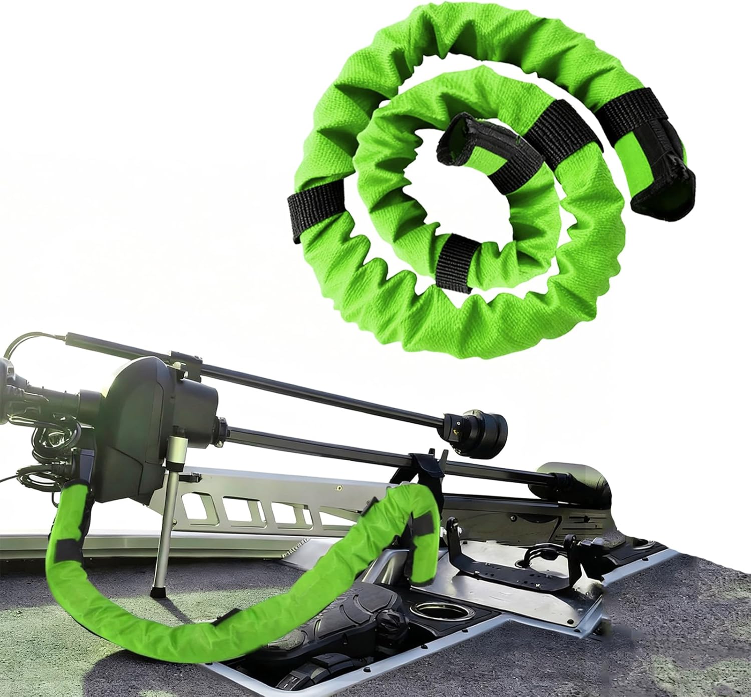 Amazon.com: Zippered Rigging Sleeve, Universal Trolling Motor Cable ...